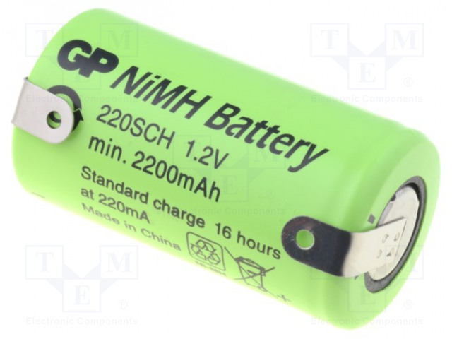 Батерия акумулаторна SC 1.2/2200ma ACCU-SC/2200-GP Акумулатор Ni-MH ...