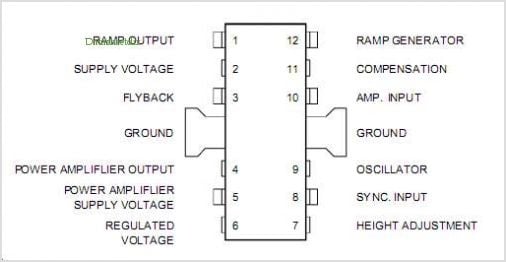 TDA1170S LOW-NOISE TV VERTICAL DEFLECTION SYSTEM | ПРОТОН